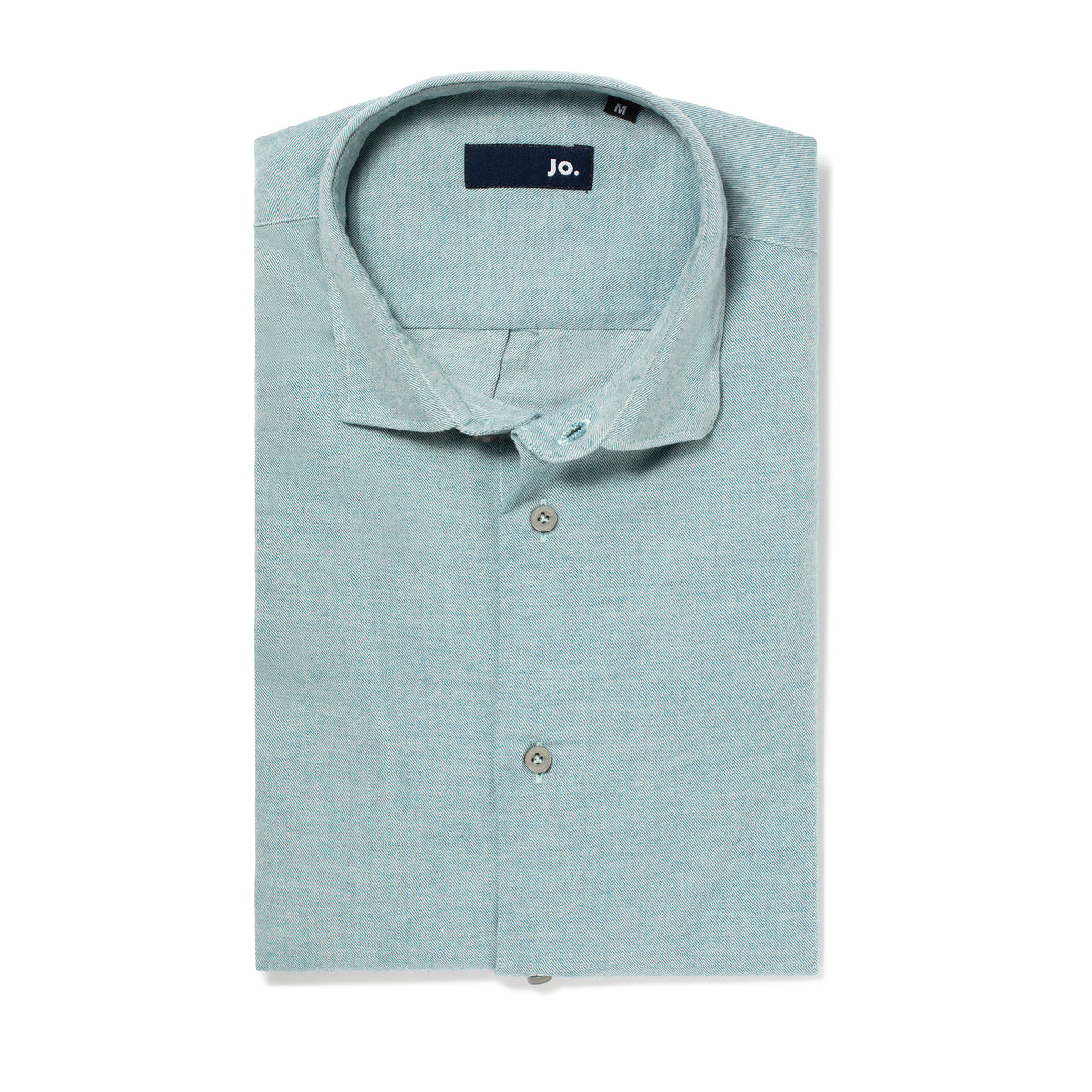 Chemise en flanelle fine turquoise clair– Jovetement